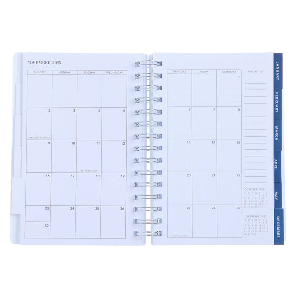 July 2025-June 2026 Navy PP Planner - Weekly + Monthly (104500 ...