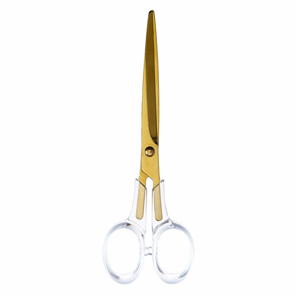 Acrylic + Gold Scissors, 7 inches (100389) | Gartner Studios