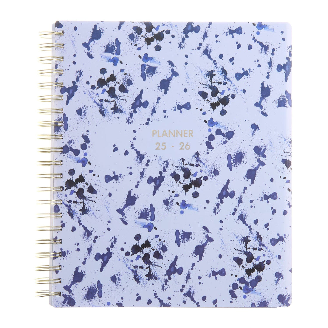 July 2025 - June 2026 Navy Paint Splatter Planner - Weekly + Monthly ...
