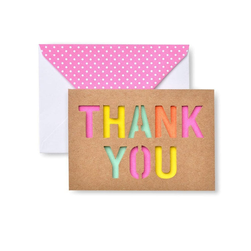 Bright Cut-Out & Polka Dot Thank You Cards | Gartner Studios