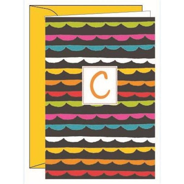 'C' Monogram Notecards 10Ct | Gartner Studios