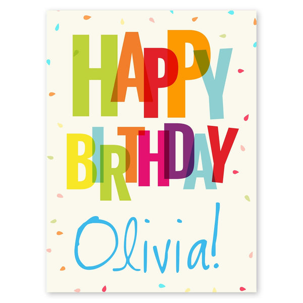 Confetti Custom Birthday Yard Sign | Gartner Studios