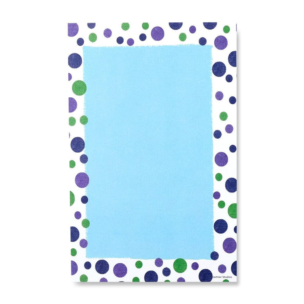 Blue And Green Polka Dot Border