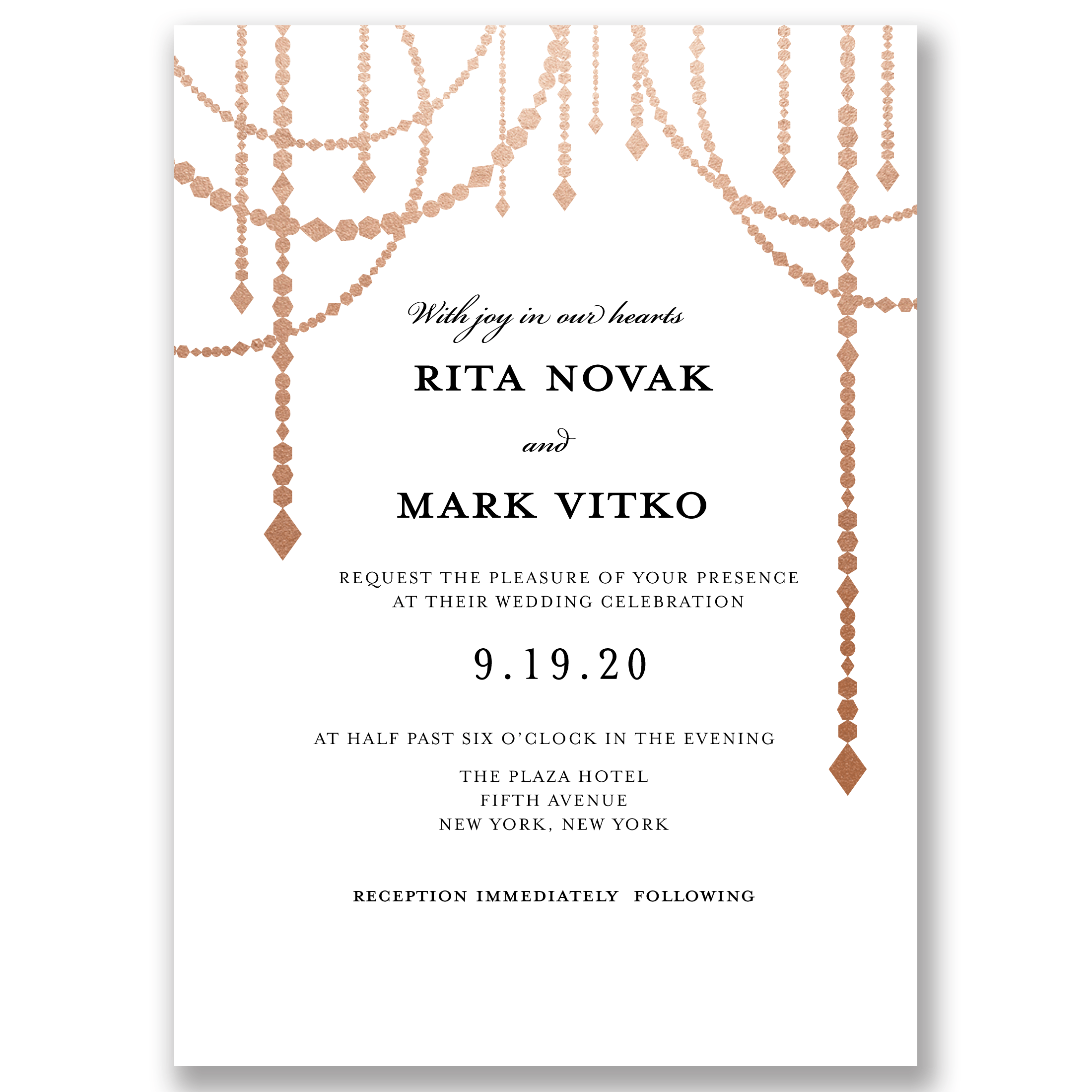 Crystal Wedding Invitations