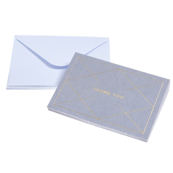 Gray Geometrical Note Card Set (60236) | Gartner Studios