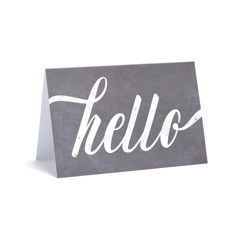 'Hello' Chalkboard Note Cards | Gartner Studios