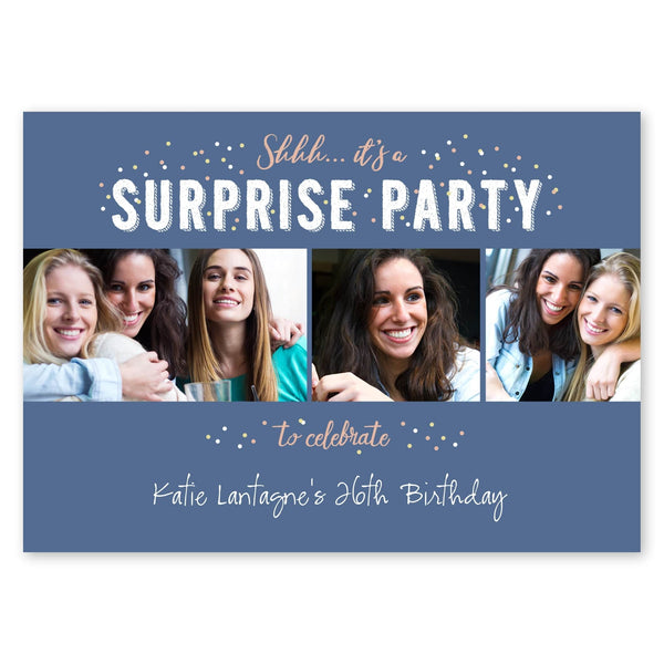 It's A Surprise Party Birthday Invitation | Gartner Studios