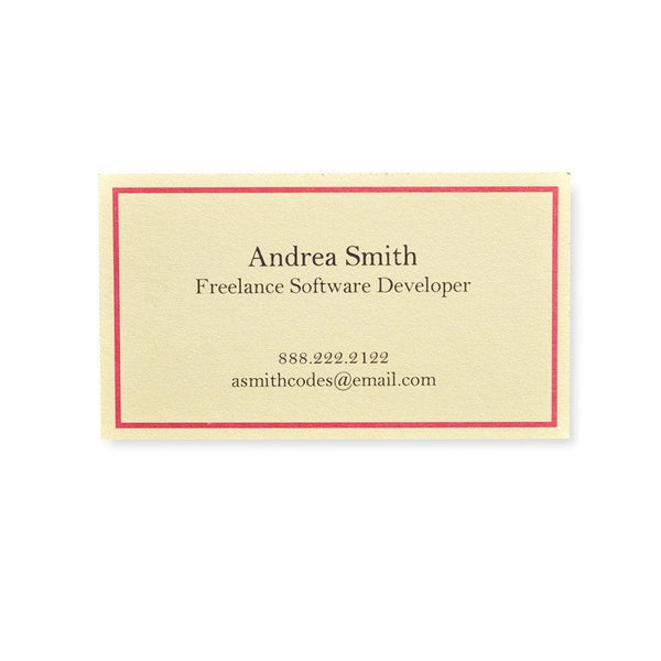 Red Border Business Cards - 250 Ct | Gartner Studios