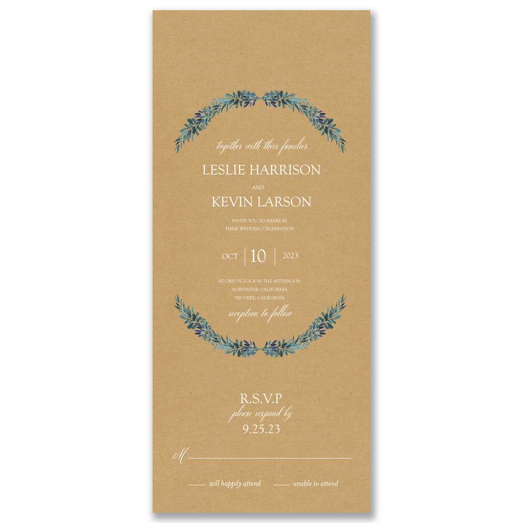 Simple Country Wedding Invitation Wording