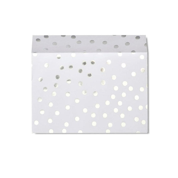 Silver Foil Dots A9 Envelope Liners - 20 Count | Gartner Studios