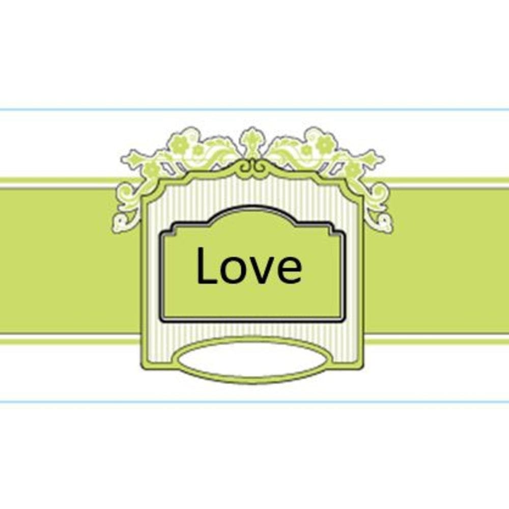 Template for 8.5 x 11 Floral Labels | Gartner Studios