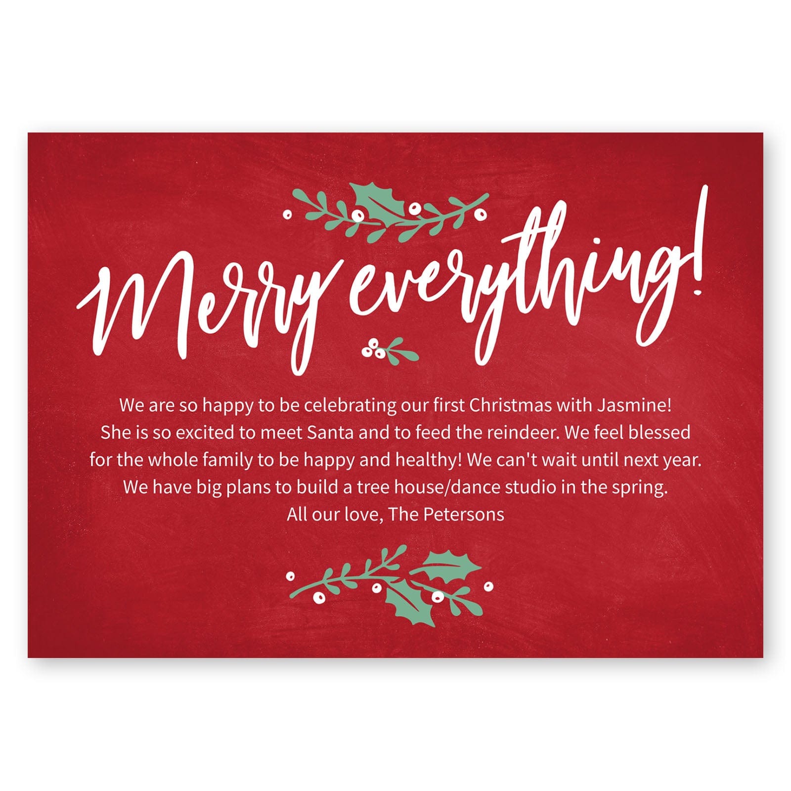 Holiday Greetings Examples