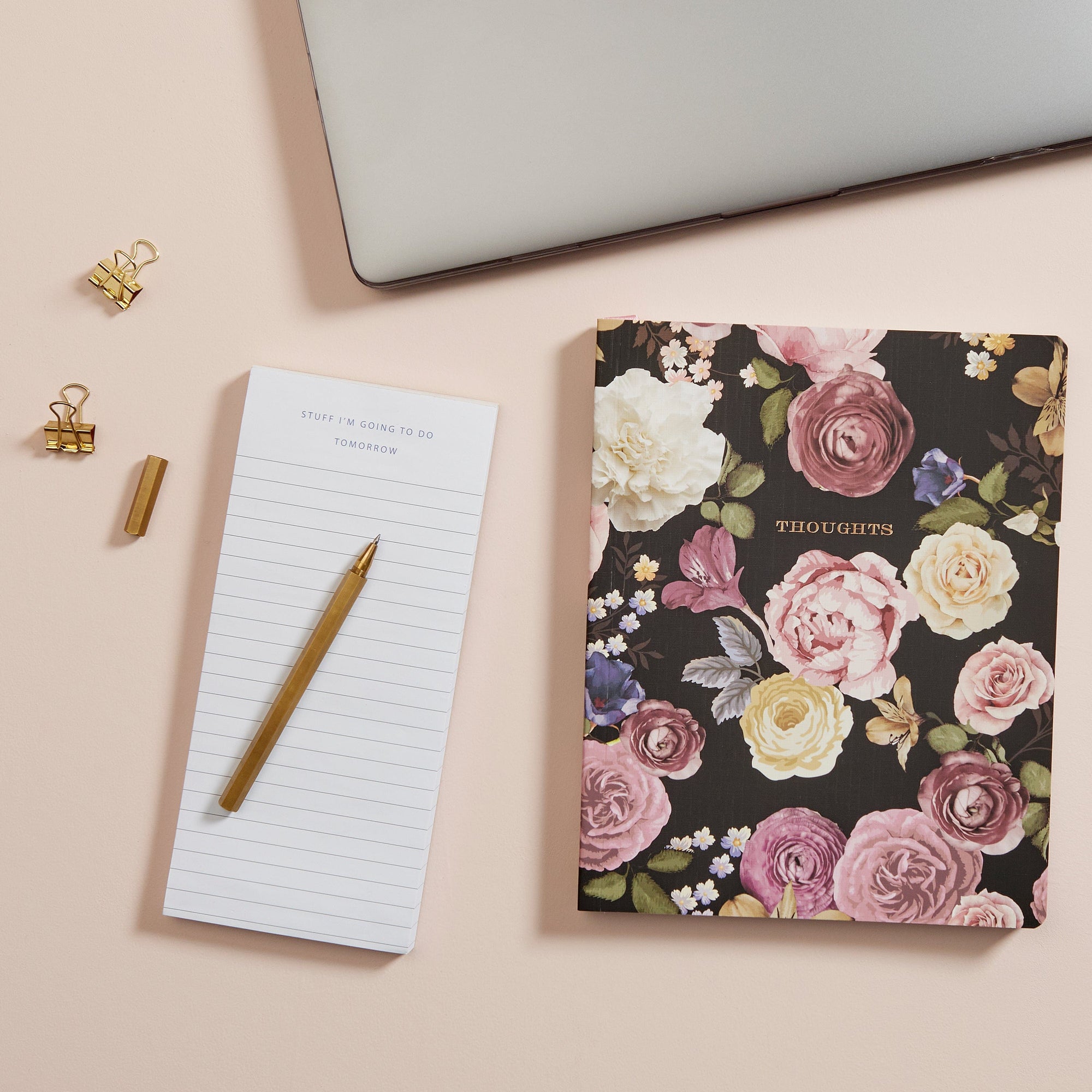 Vintage Floral 'thoughts' Notebook | Gartner Studios