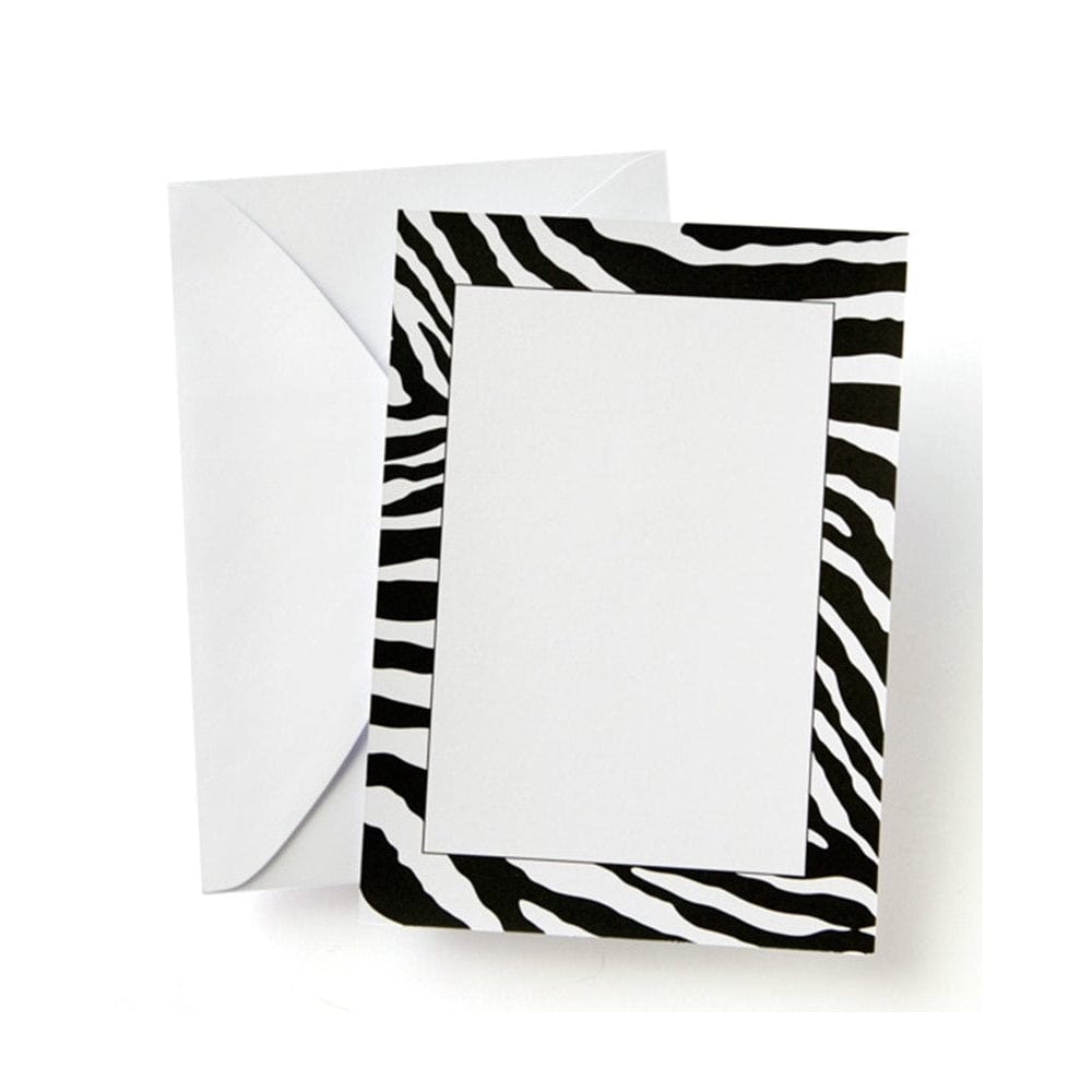 Black And White Zebra Print Border
